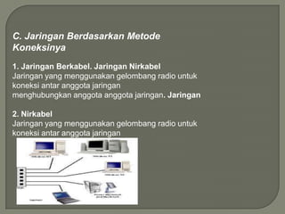 Pengertian jaringan | PPTX
