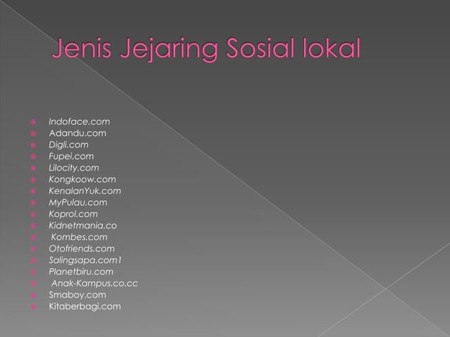 Pengertian jejaring sosial | PPT