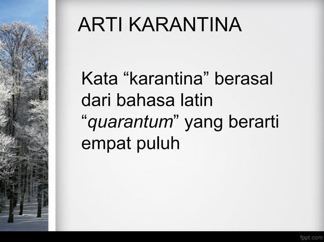 Pengertian karantina tumbuhan | PDF