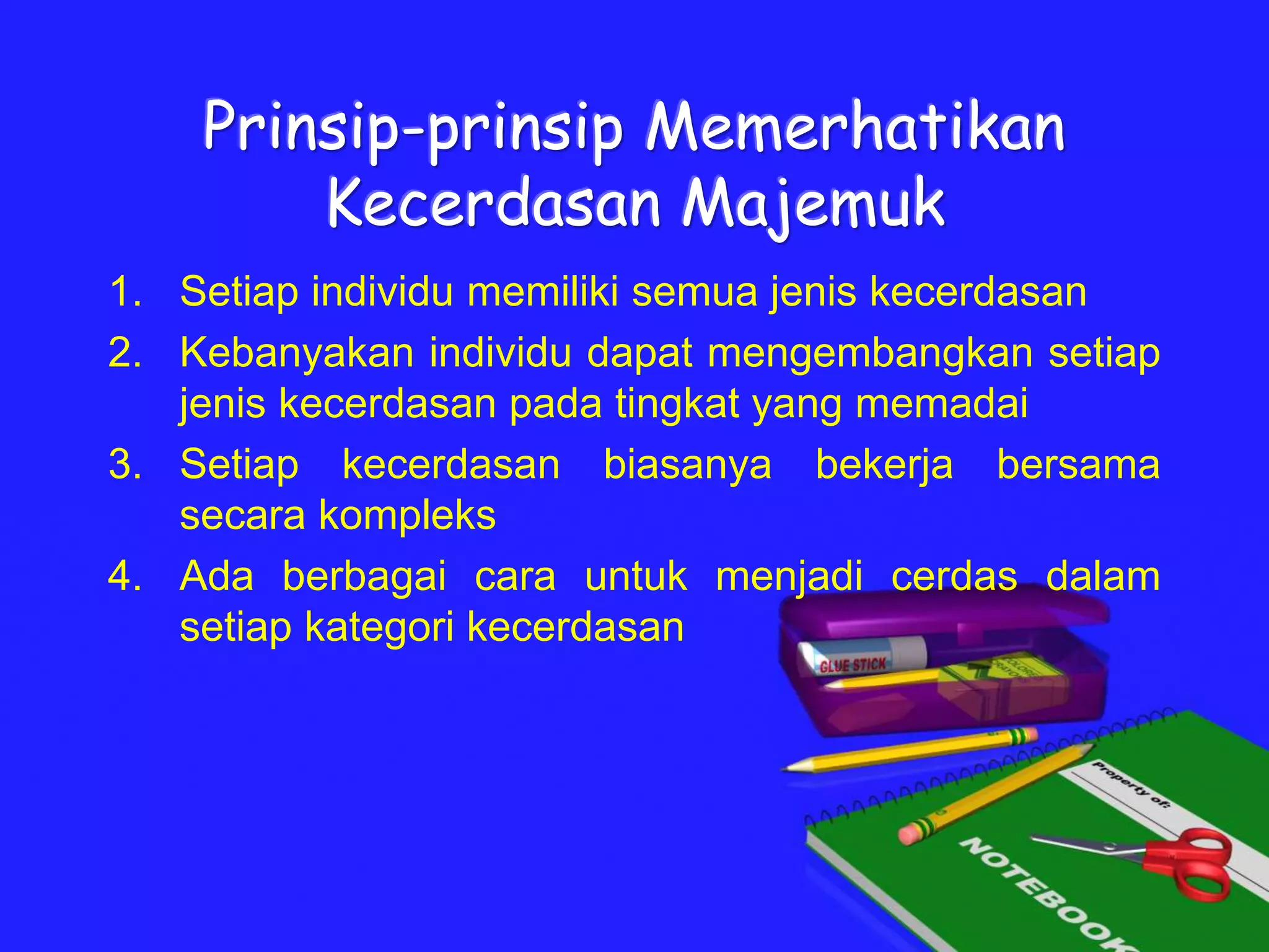 Pengertian kecerdasan majemuk | PPTX