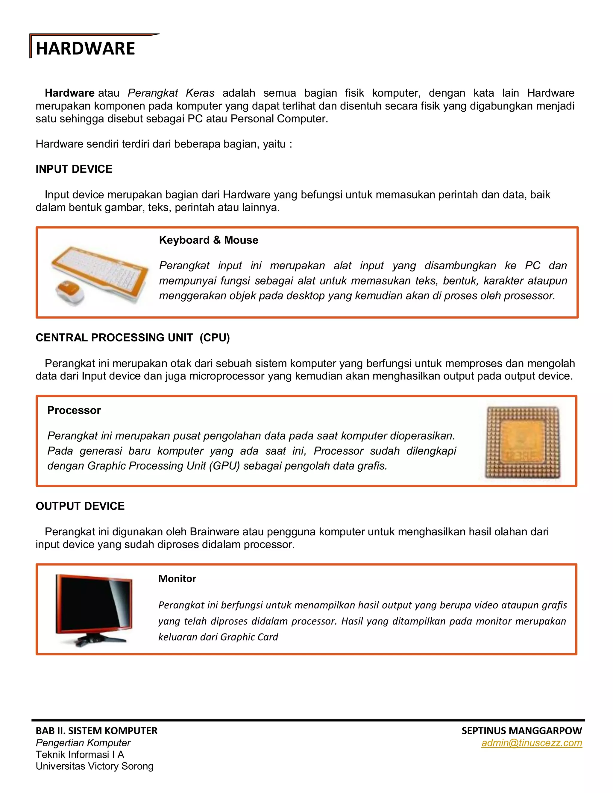 Pengertian komputer | PDF