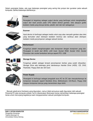 Pengertian komputer | PDF
