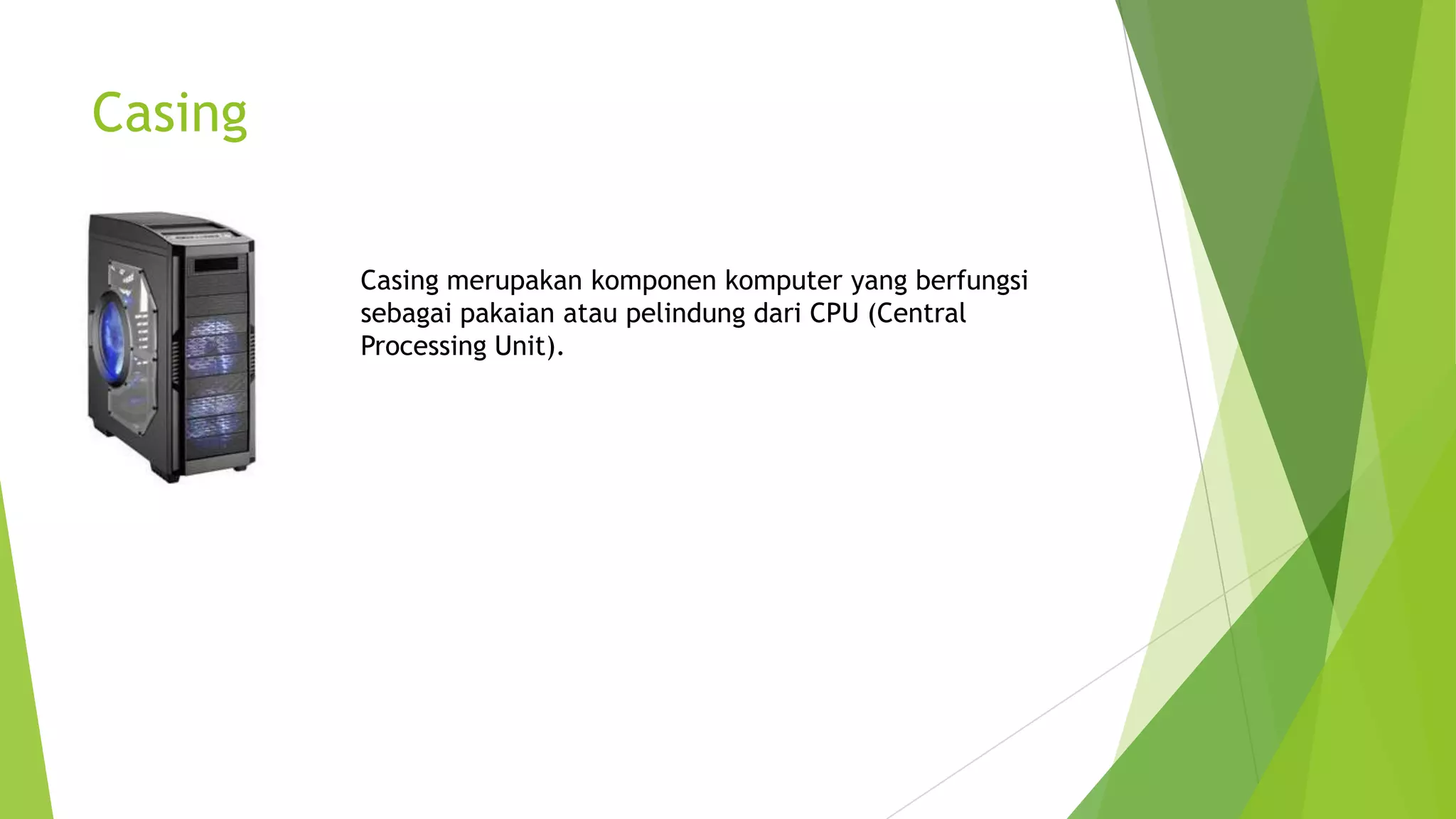 Pengertian komputer dan komponen komponennya | PPTX