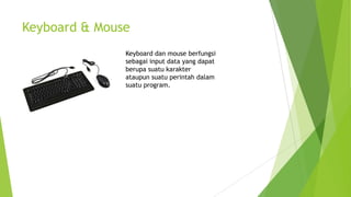 Pengertian komputer dan komponen komponennya | PPTX
