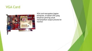 Pengertian komputer dan komponen komponennya | PPTX