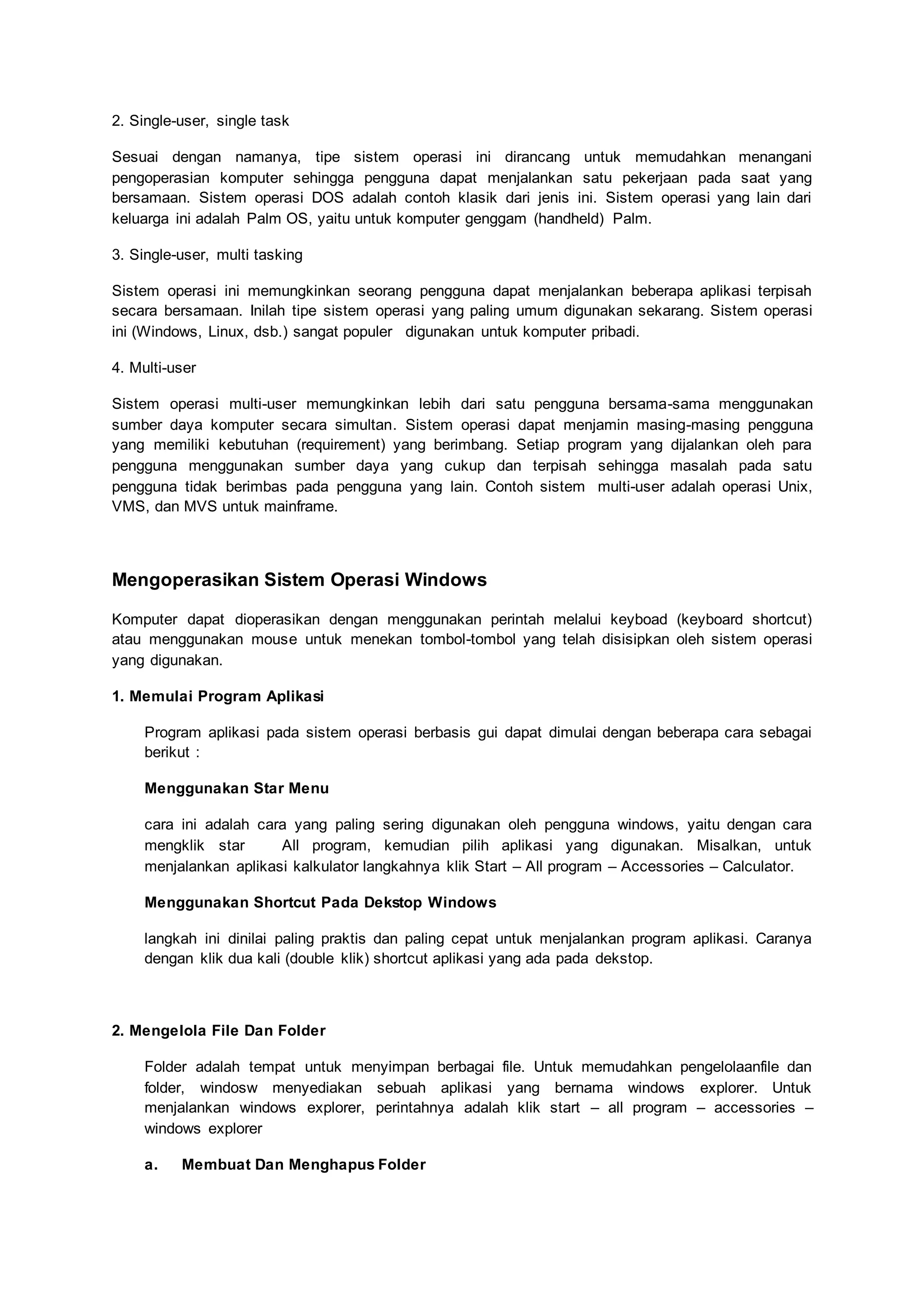 Pengertian komputer dan sistem komputer | DOCX