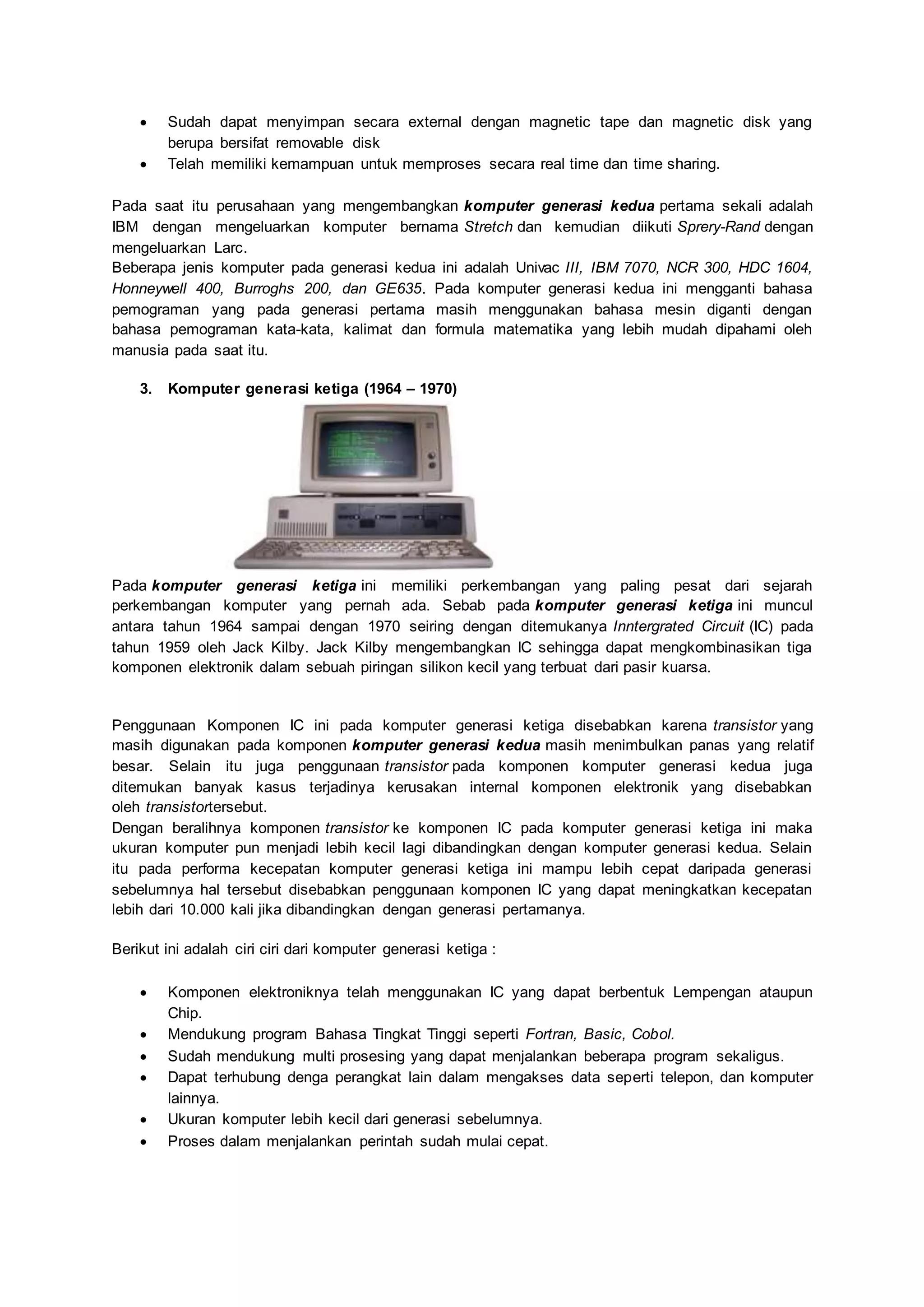 Pengertian komputer dan sistem komputer | DOCX