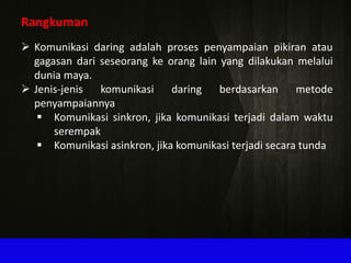 Pengertian komunikasi daring | PDF