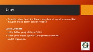 Penjelasan mengenai Latex dan Praktek Latex | PDF