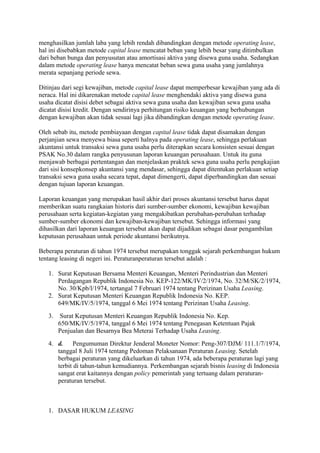 Pengertian leasing | DOC