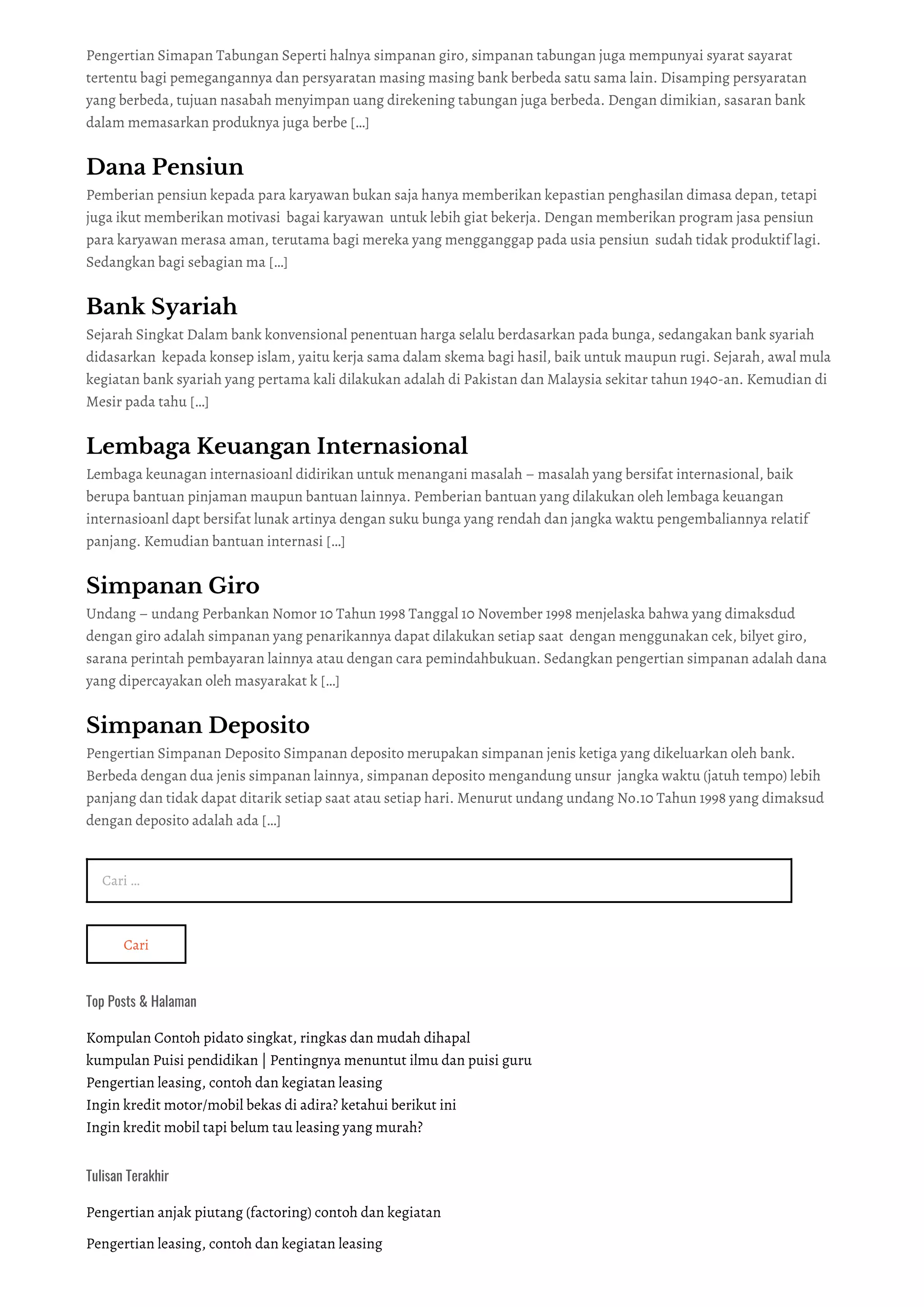 Pengertian leasing, contoh dan kegiatan leasing | PDF