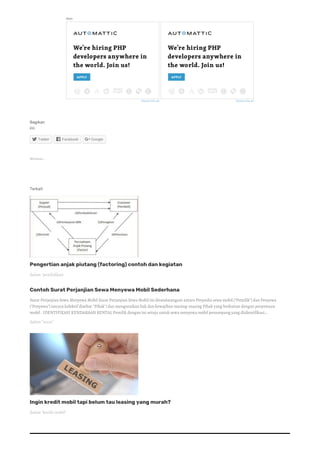 Pengertian leasing, contoh dan kegiatan leasing | PDF