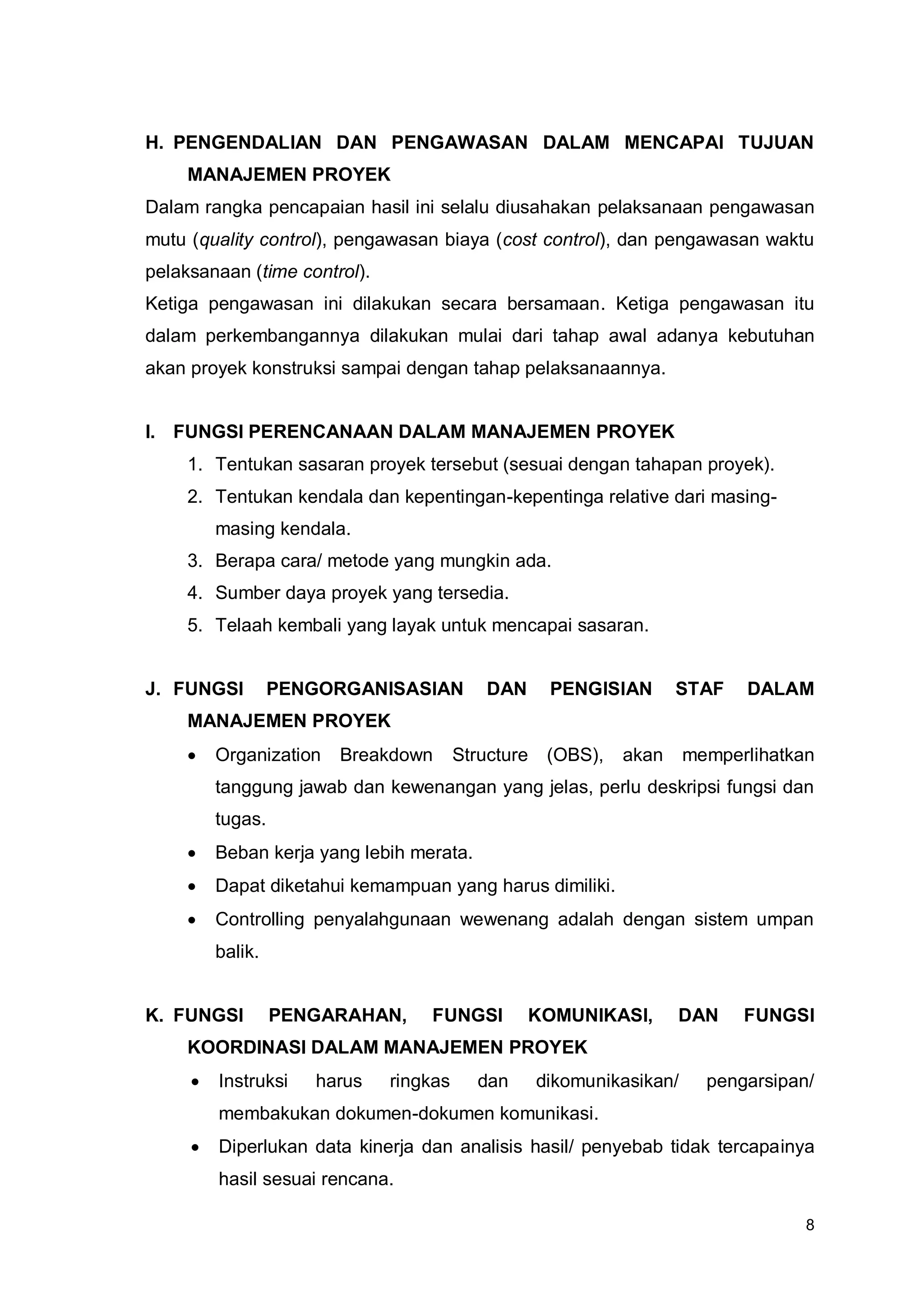 Pengertian manajemen proyek | PDF