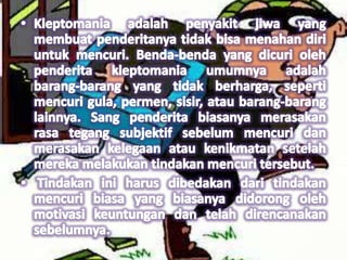 Pengertian mencuri dan jenisnya | PPTX