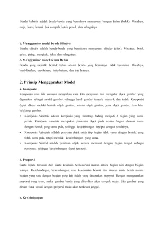 Pengertian menggambar model | DOCX
