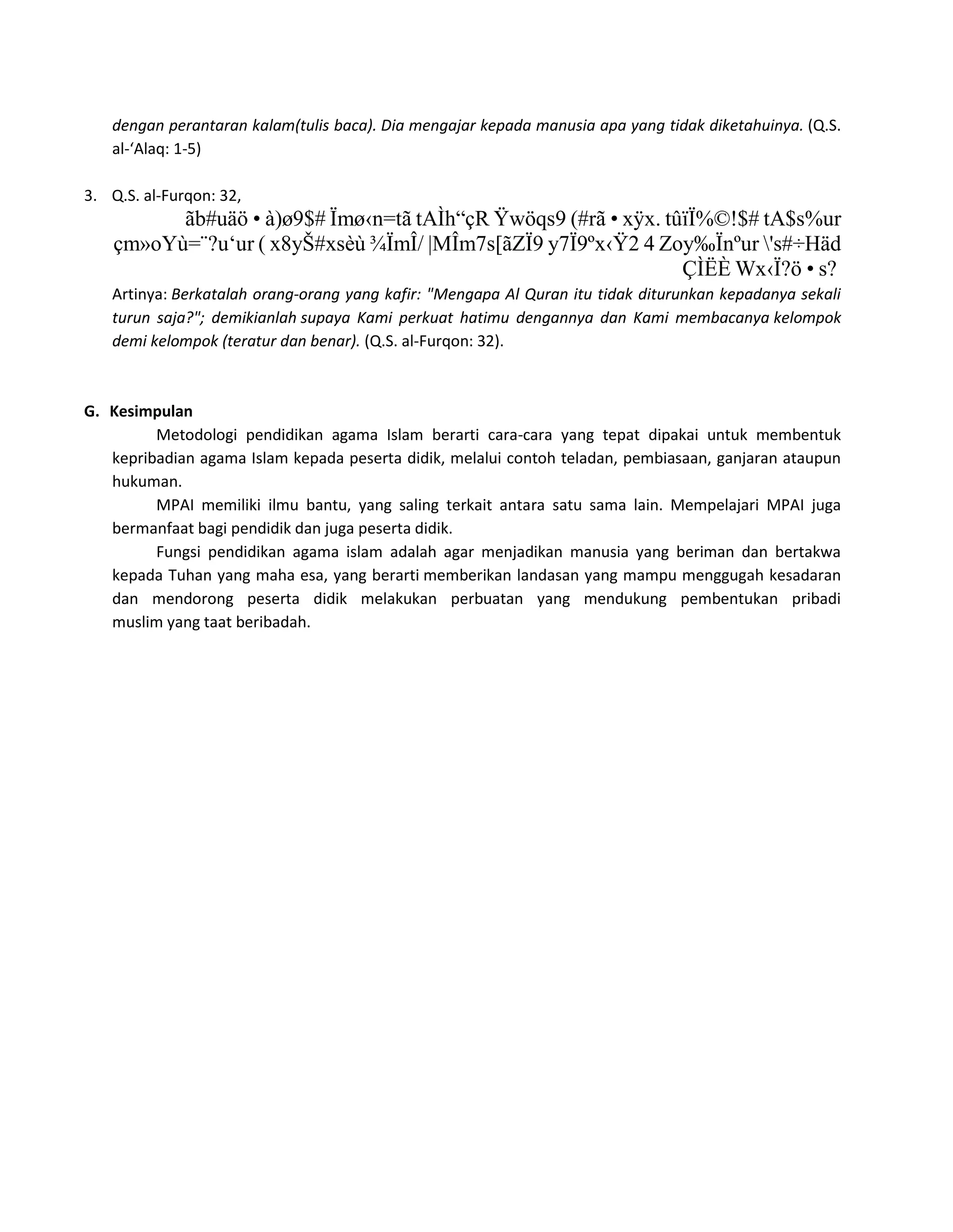 Pengertian metodologi studi islam | DOCX