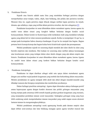 Pengertian metodologi studi islam | DOCX