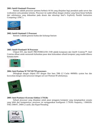 Pengertian mikroprosesor | PDF