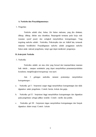 Pengertian narkoba | PDF