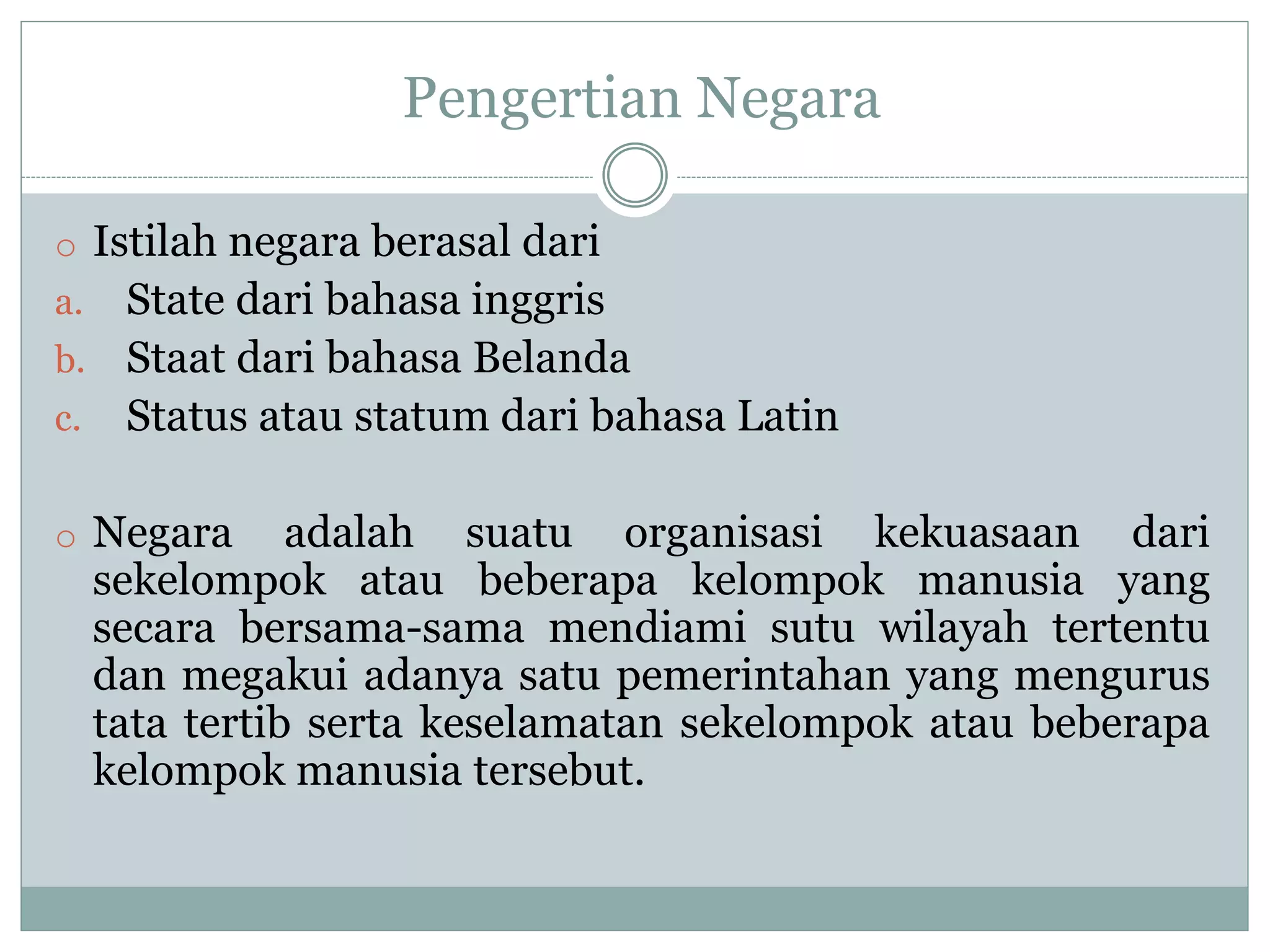 Pengertian negara | PPTX