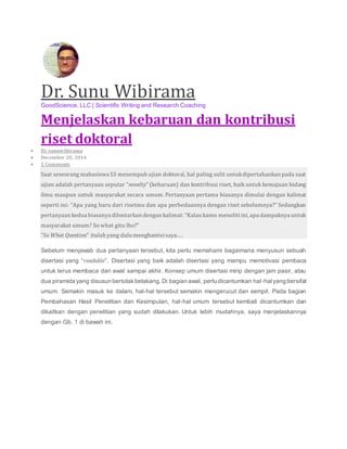 Pengertian novelty dalam disertasi | DOCX