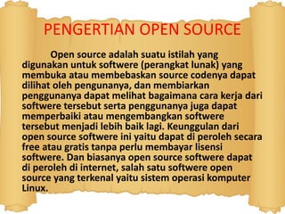 Pengertian open source | PPT