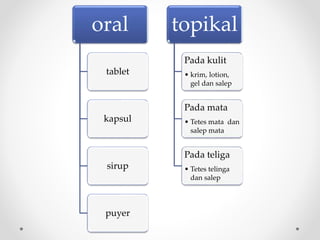 Pengertian oral dan topikal ppt | PPT