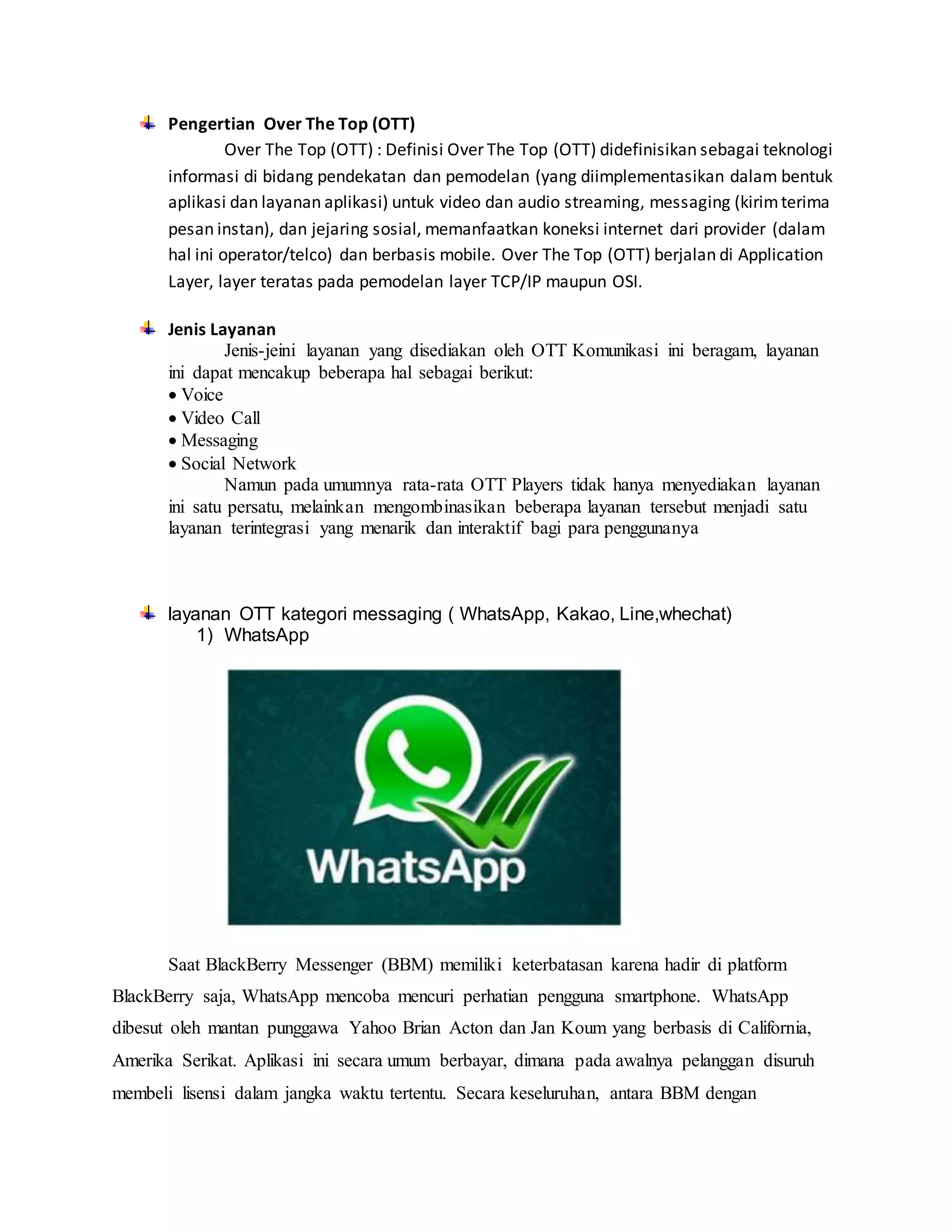 Pengertian over the top | DOCX