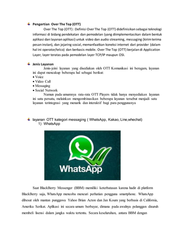 Pengertian over the top | DOCX