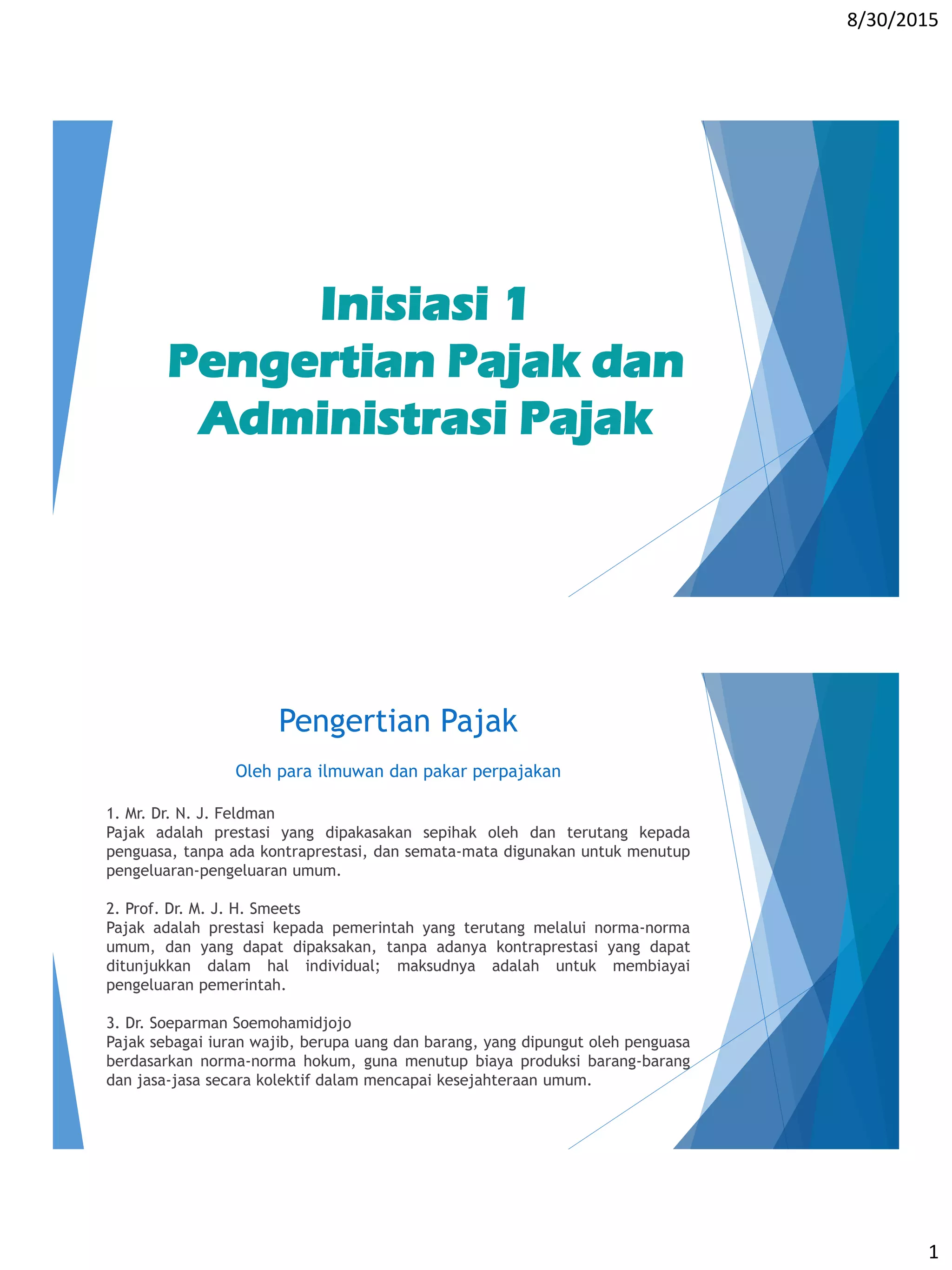 Pengertian pajak | PDF