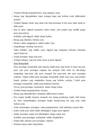 Pengertian pasar | PDF