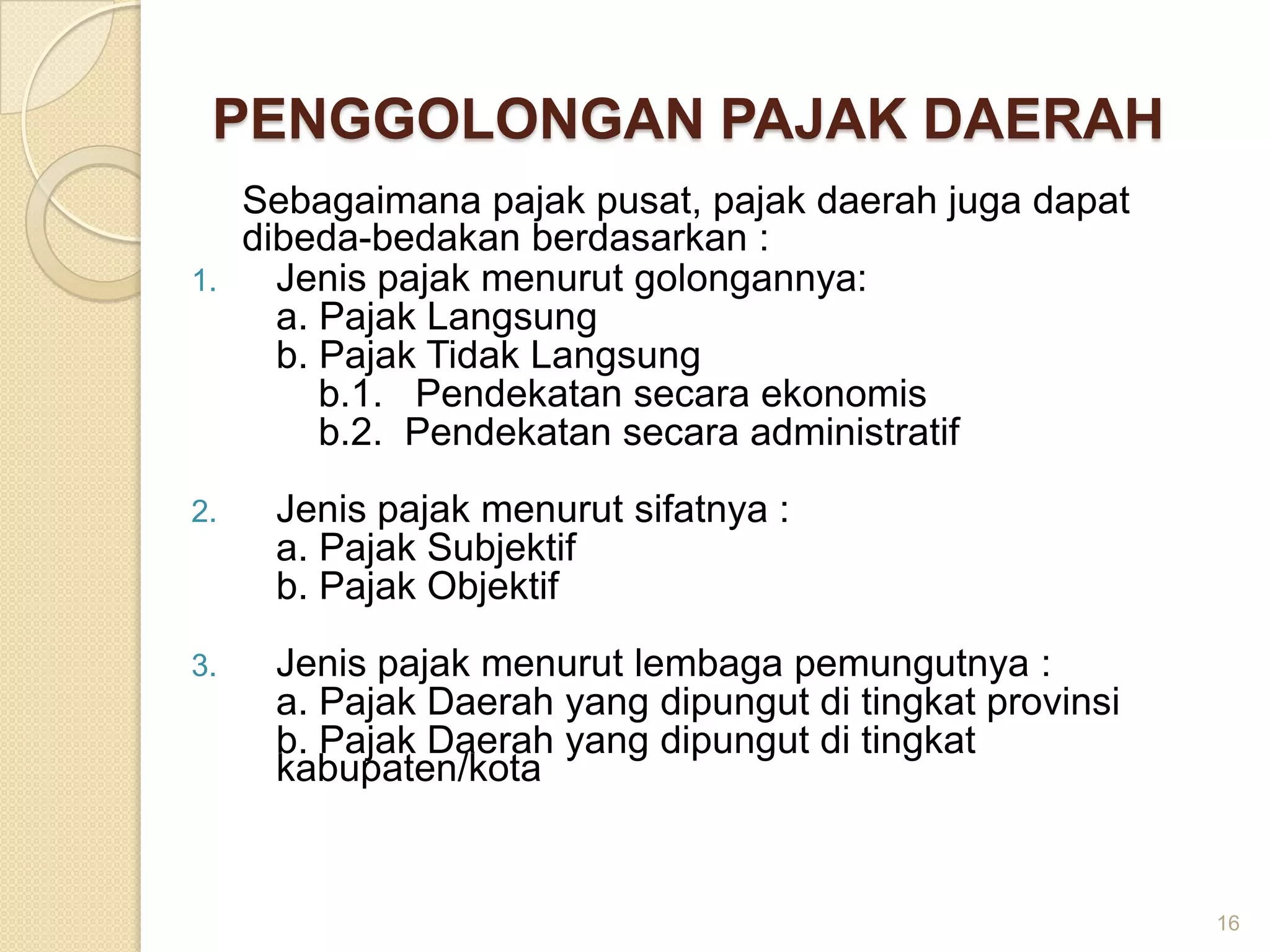 Pajak Daerah dan Retribusi Daerah | PPT