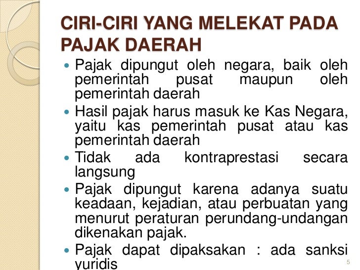 Pajak Daerah Dan Retribusi Daerah