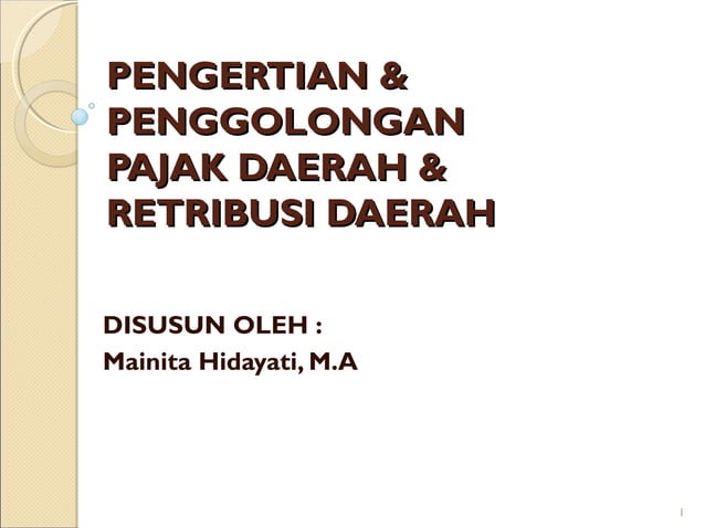 Pengertian pdrd | PPT