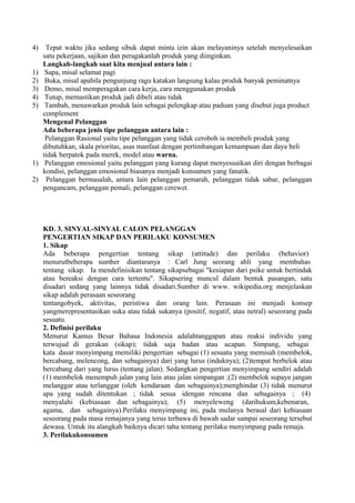 Pengertian pelayanan penjualan | PDF