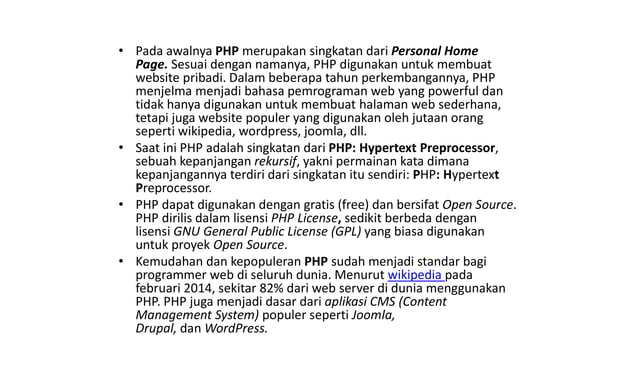 Pengertian dan fungsi dalam pemrograman web | PPT