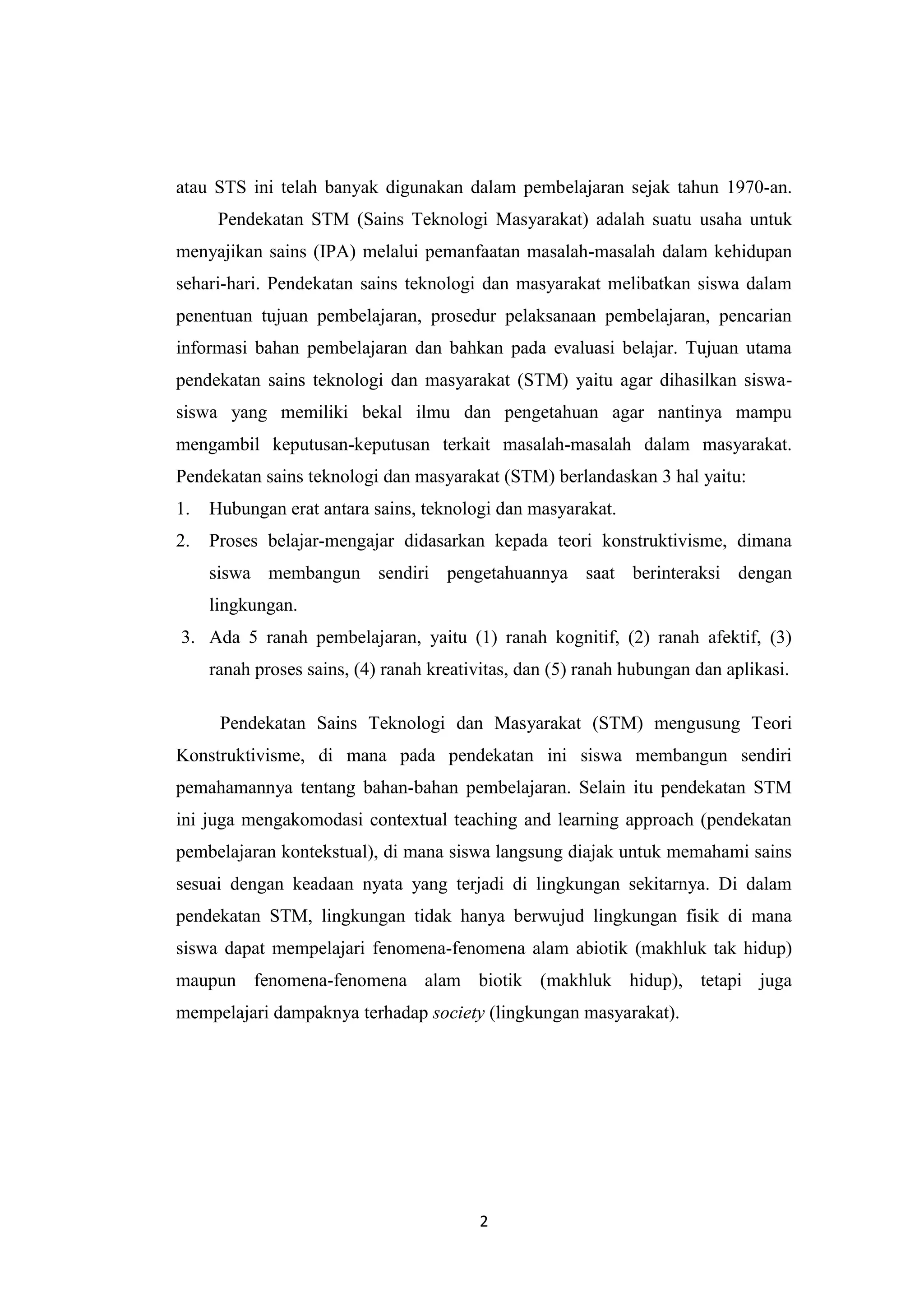 STM (Sains Teknologi Masyarakat) | DOCX