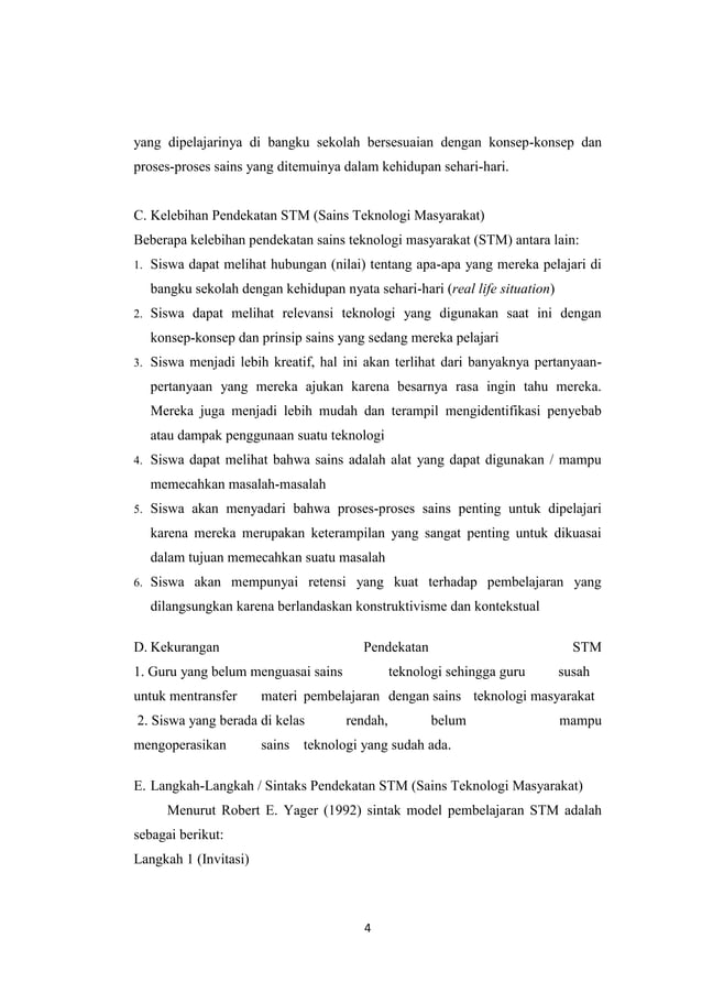 STM (Sains Teknologi Masyarakat) | DOCX