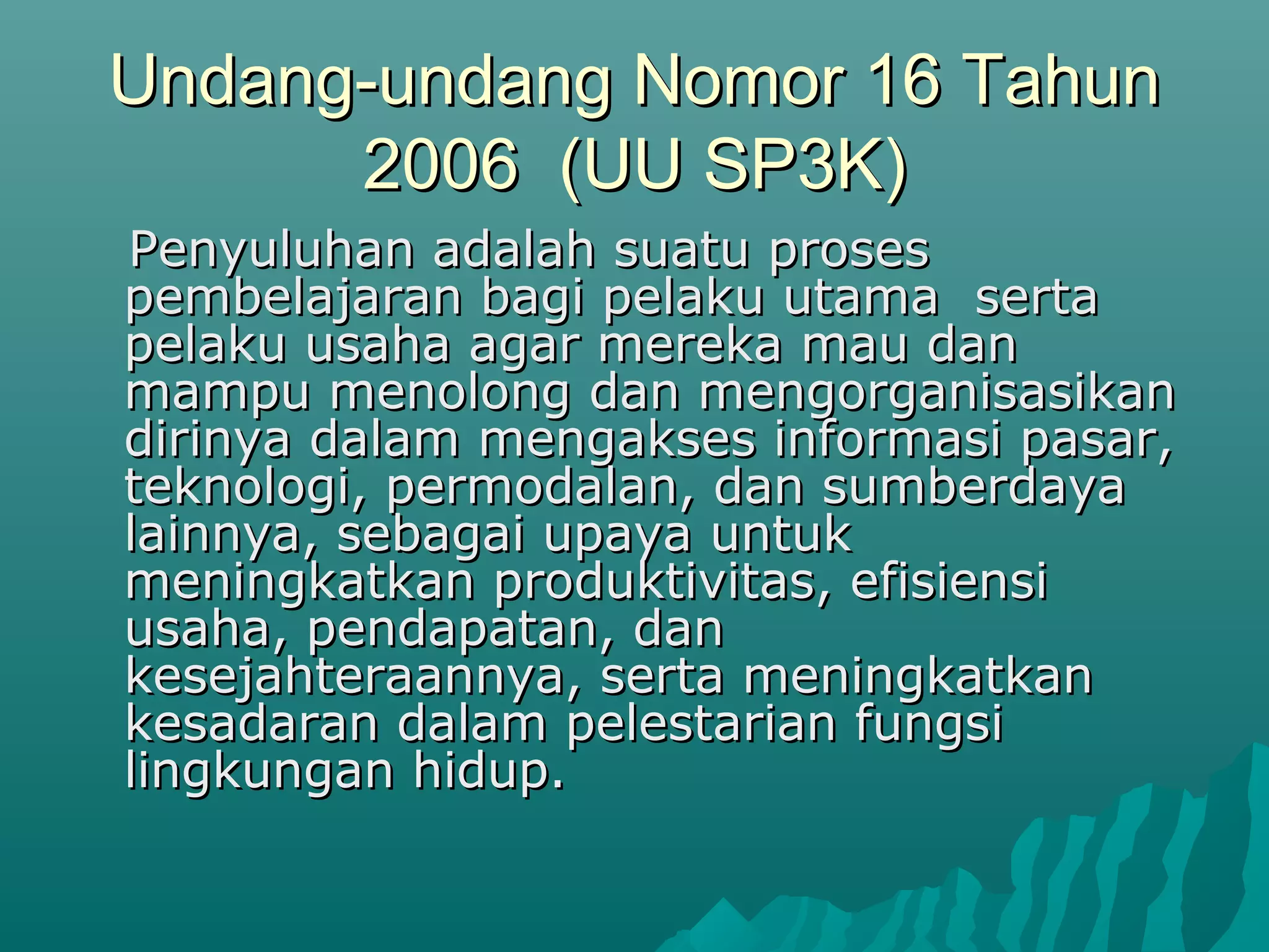 Pengertian penyuluhan | PPT