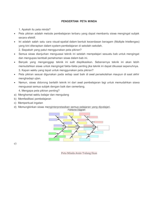 Pengertian peta minda | PDF