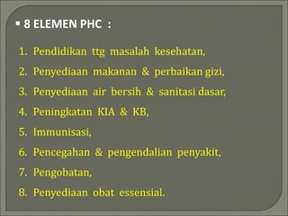 pengertian PHC asuhan kebidanan komunitas | PPT