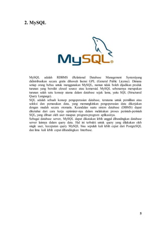 PHP, MySQL, Apache | DOCX