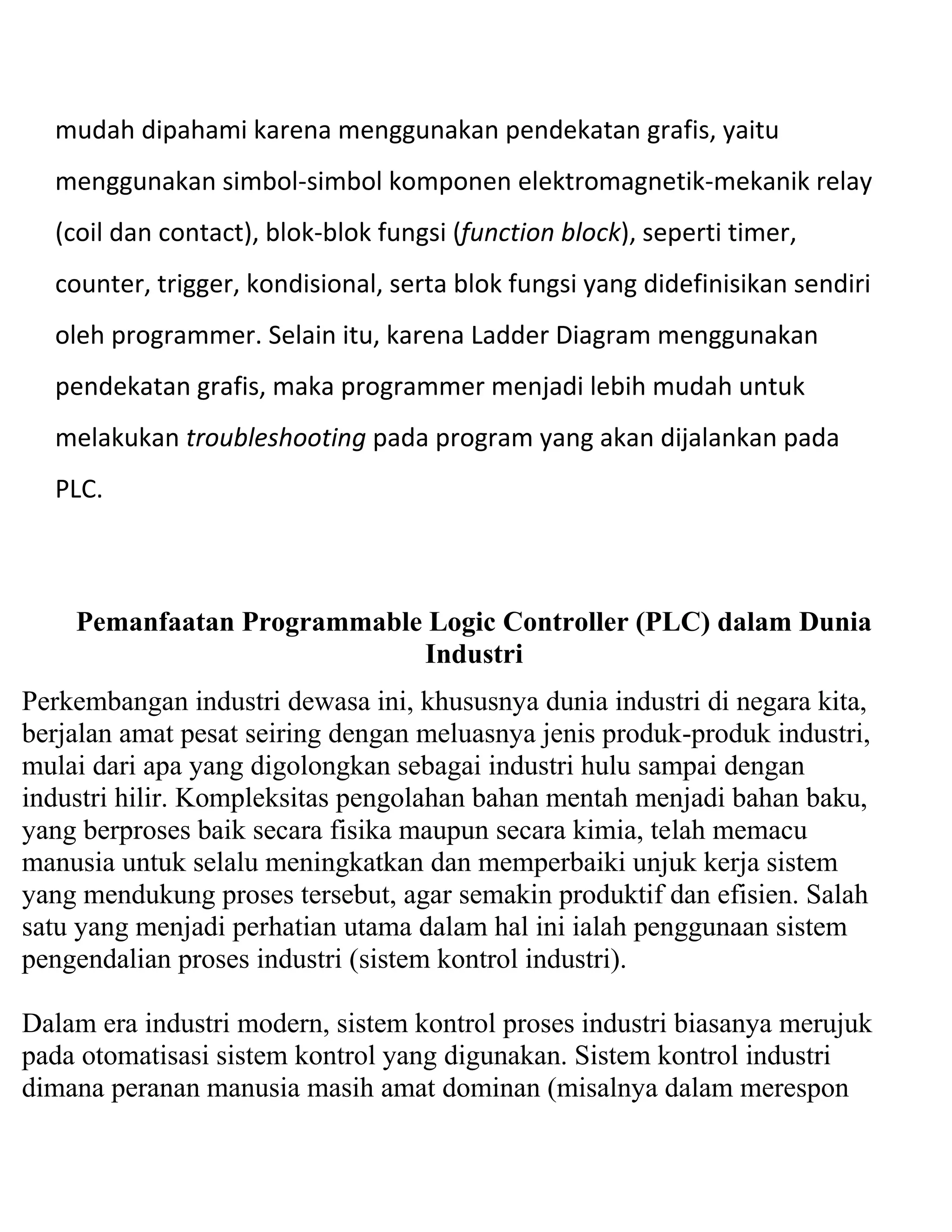 Pengertian plc | DOCX