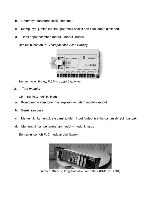 Pengertian plc dan jenis | DOCX