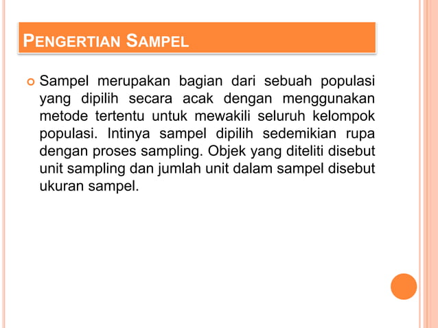 Populasi dan Sampel | PPTX
