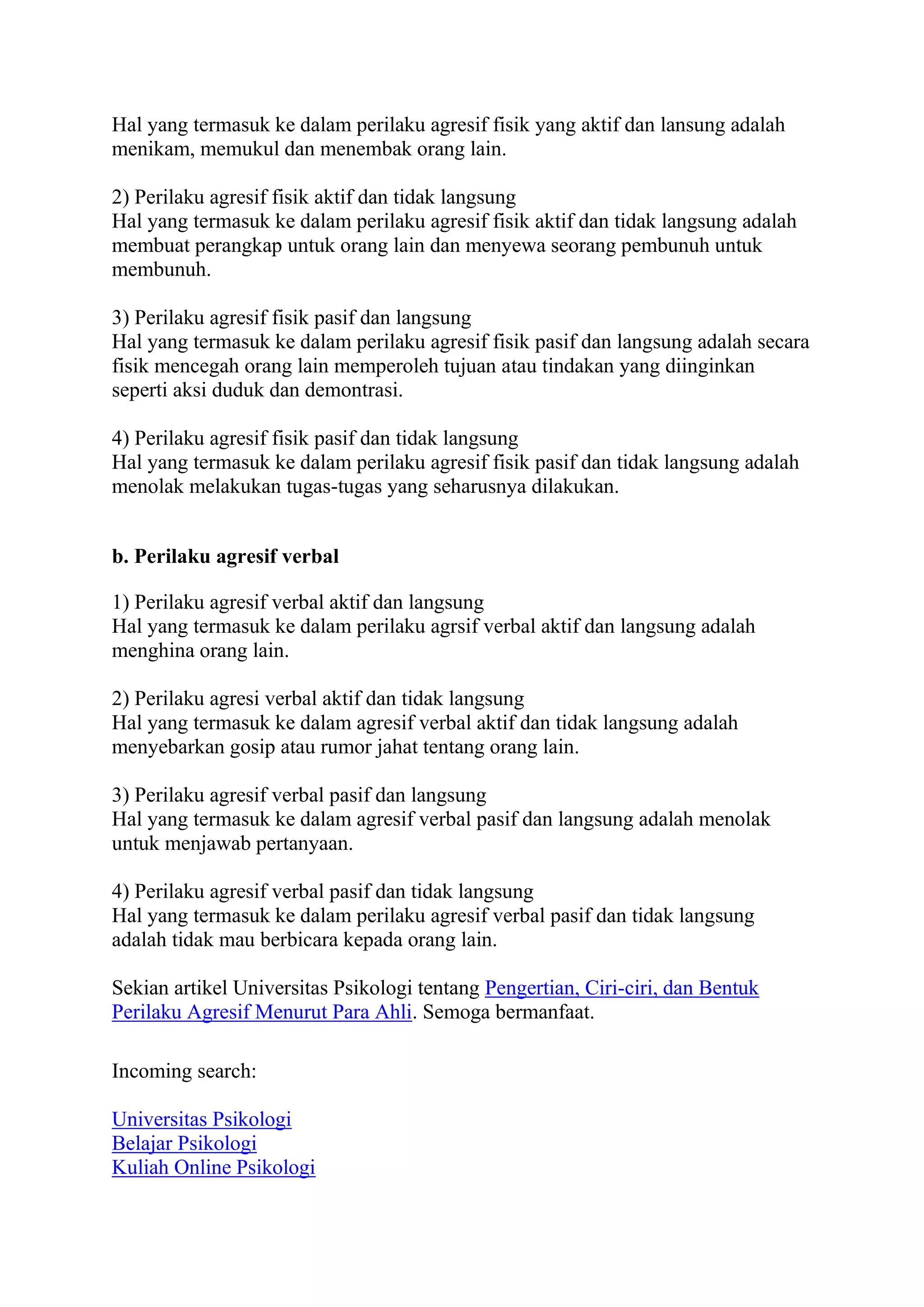 Pengertian Prilaku atau Tingkah Laku Agresif dan Teori Agresifitas ...