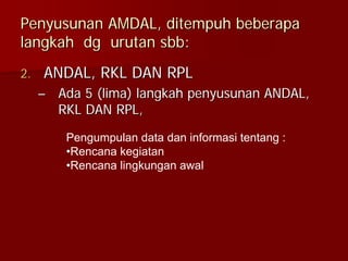 Pengertian proses dan manfaat amdal | PDF