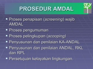 Pengertian, proses dan manfaat andal muchsin | PPT