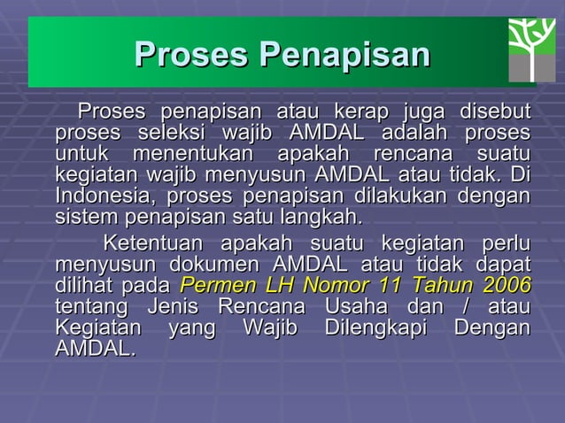 Pengertian, proses dan manfaat andal muchsin | PPT