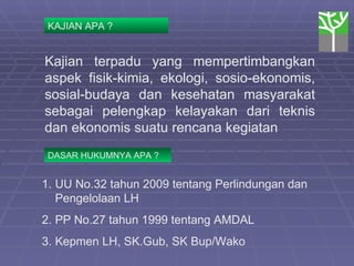 Pengertian, proses dan manfaat andal muchsin | PPT